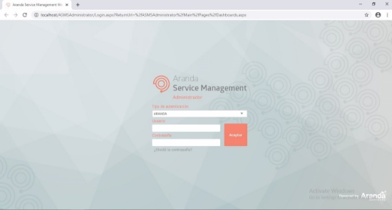 Conexión a la base de datos | Guía de instalación ASMS OnPremise
