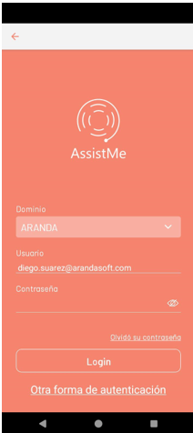 Login | Aranda Service Management AssistMe